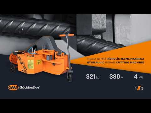 GÖÇMAKSAN | GMS H 45S İNŞAAT DEMİRİ HİDROLİK KESME MAKİNASI - HydraulIc Rebar CuttIng MachIne