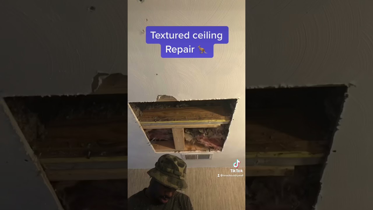How to match swirl ceiling pattern? - YouTube