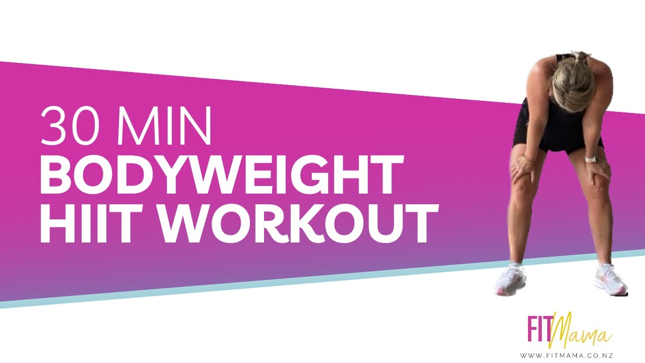 30 MIN BODY WEIGHT SWEATY AT-HOME HIIT WORKOUT - YouTube
