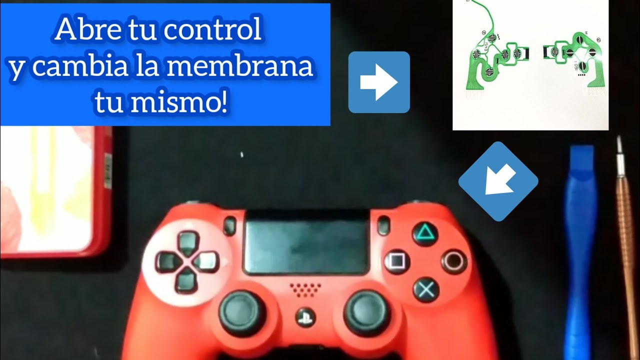 ABRiR TU CONTROL DE PS4/CAMBIAR MEMBRANA [BIEN EXPLICADO] - YouTube