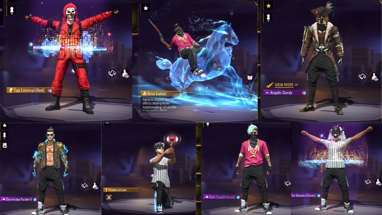 FREE FIRE MY COLLECTION | MY COLLECTION | FREE FIRE COLLECTION - YouTube