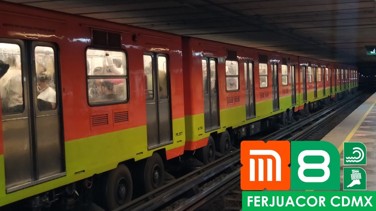 Metro CDMX - Línea 8 - De Aculco a Coyuya - MP-82 (CAB RIDE) - YouTube