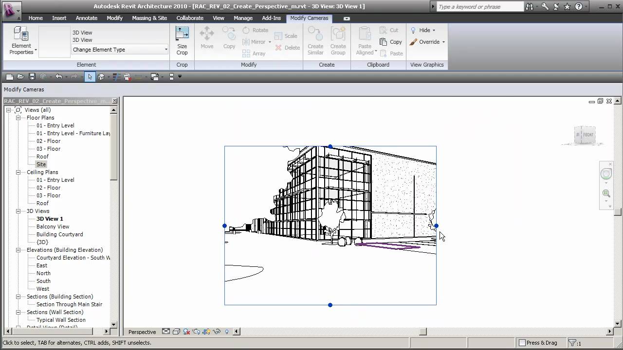 Revit 2010 Training: Part41-Camera - YouTube