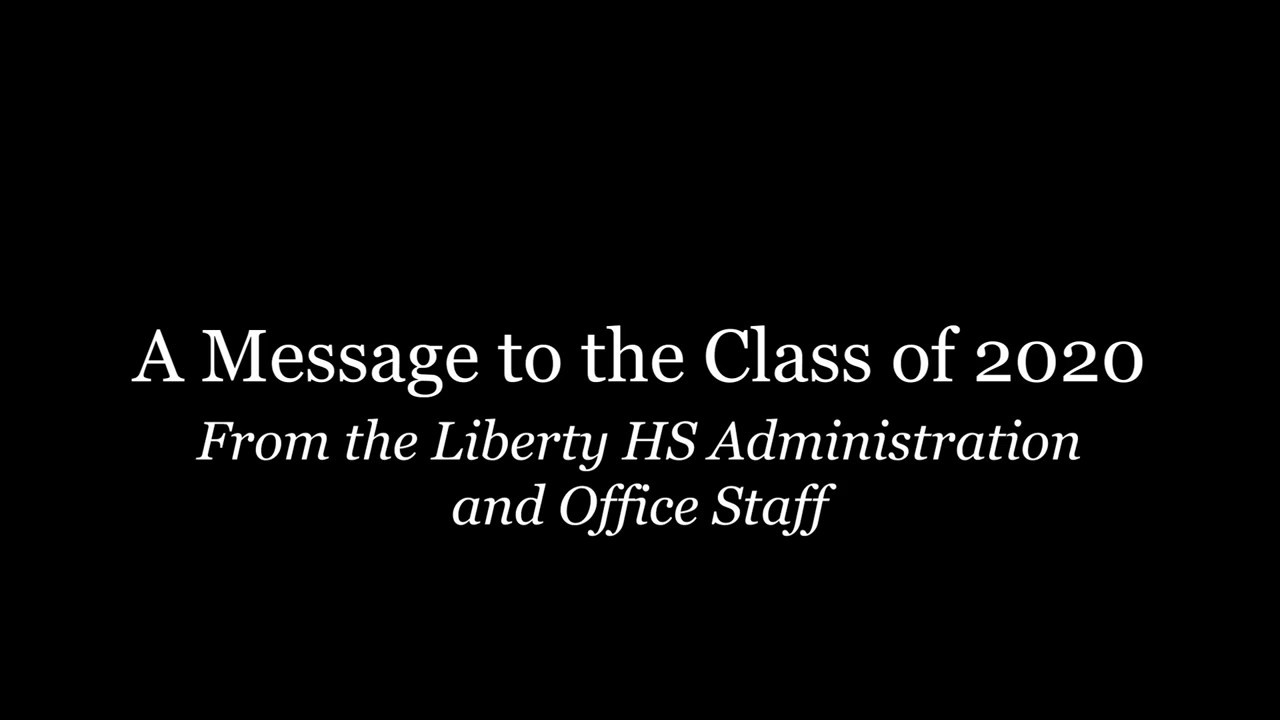 A message to the class of 2020 - YouTube