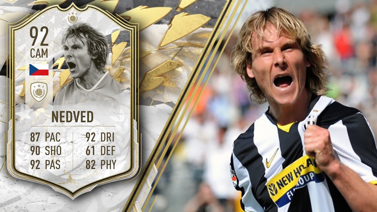 92 NEDVED ICON MOMENTS PLAYER REVIEW FIFA 22 - YouTube