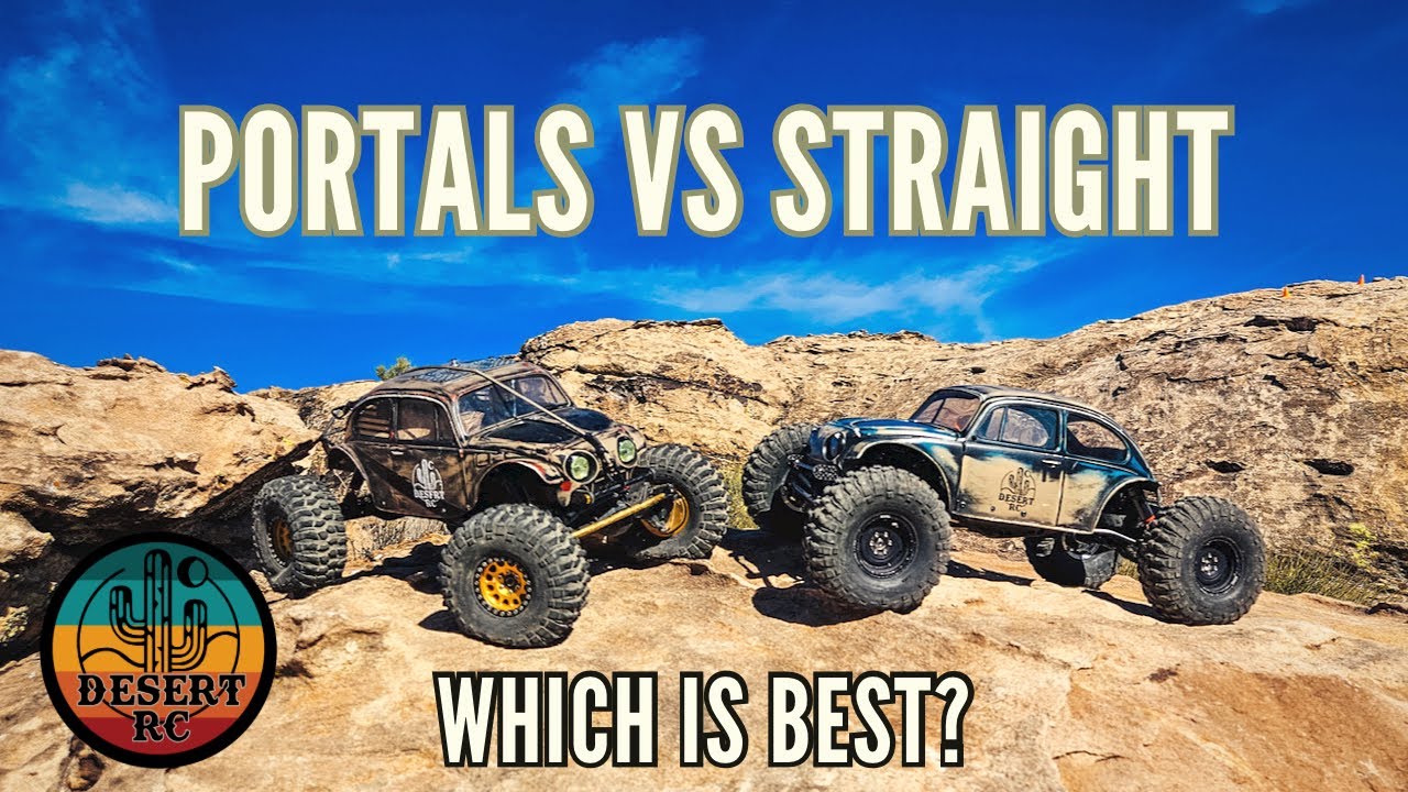 Portals Vs. Straight Axles Rc Rock Crawling Course - YouTube
