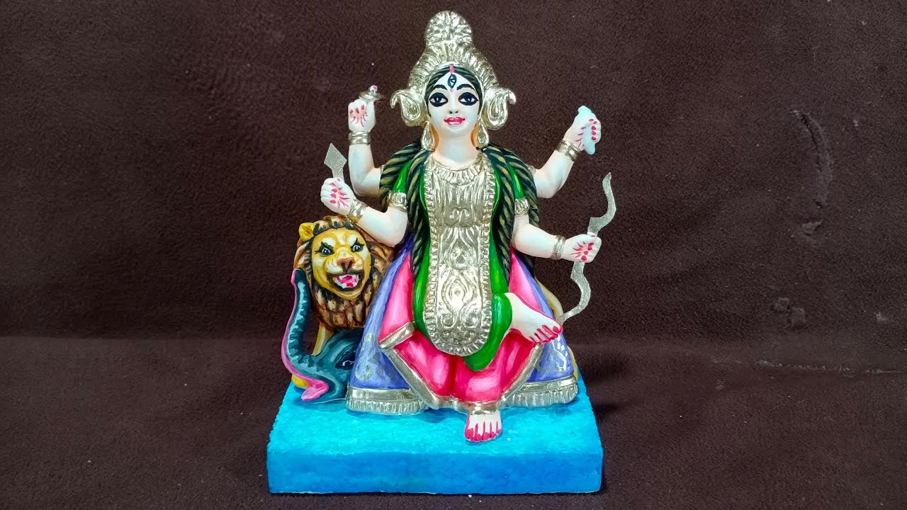 Jagadhatri Idol Making At Home 2022 | Jagadhatri Puja | Bhaskar Bangla ...