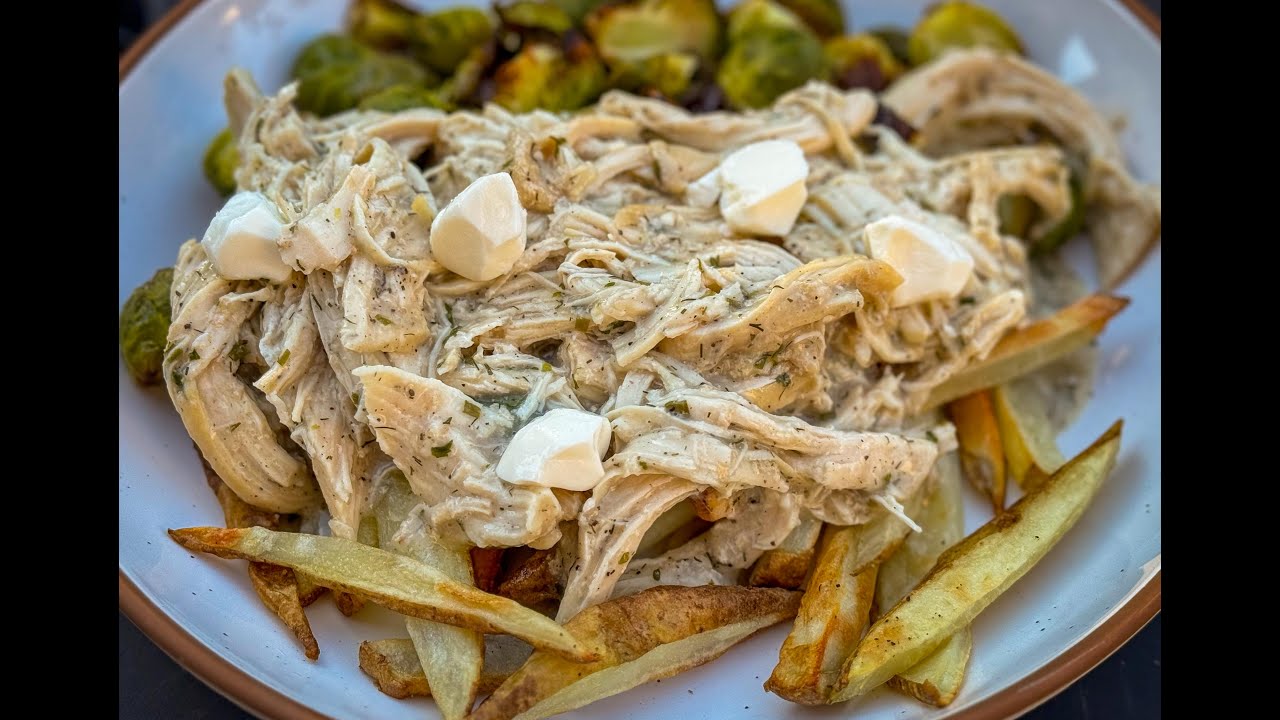 Clean Eating Ranch Chicken Poutine - YouTube