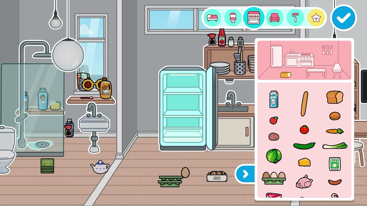 Easy kitchen idea| toca boca. - YouTube