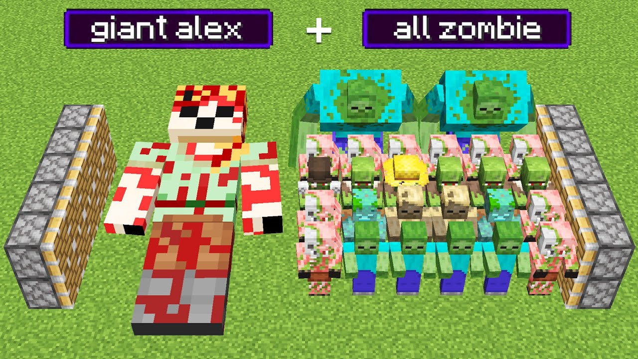 giant alex + all zombies = ??? - YouTube