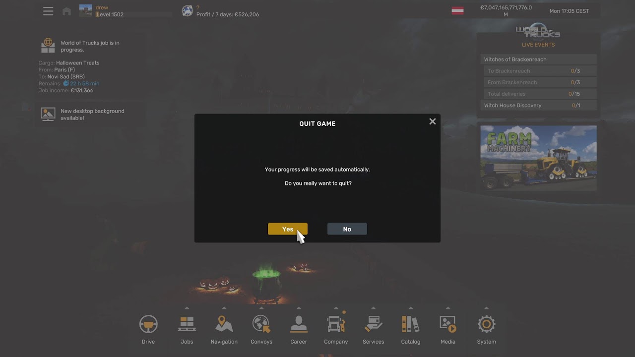 ETS2 1.56 base game Halloween - YouTube