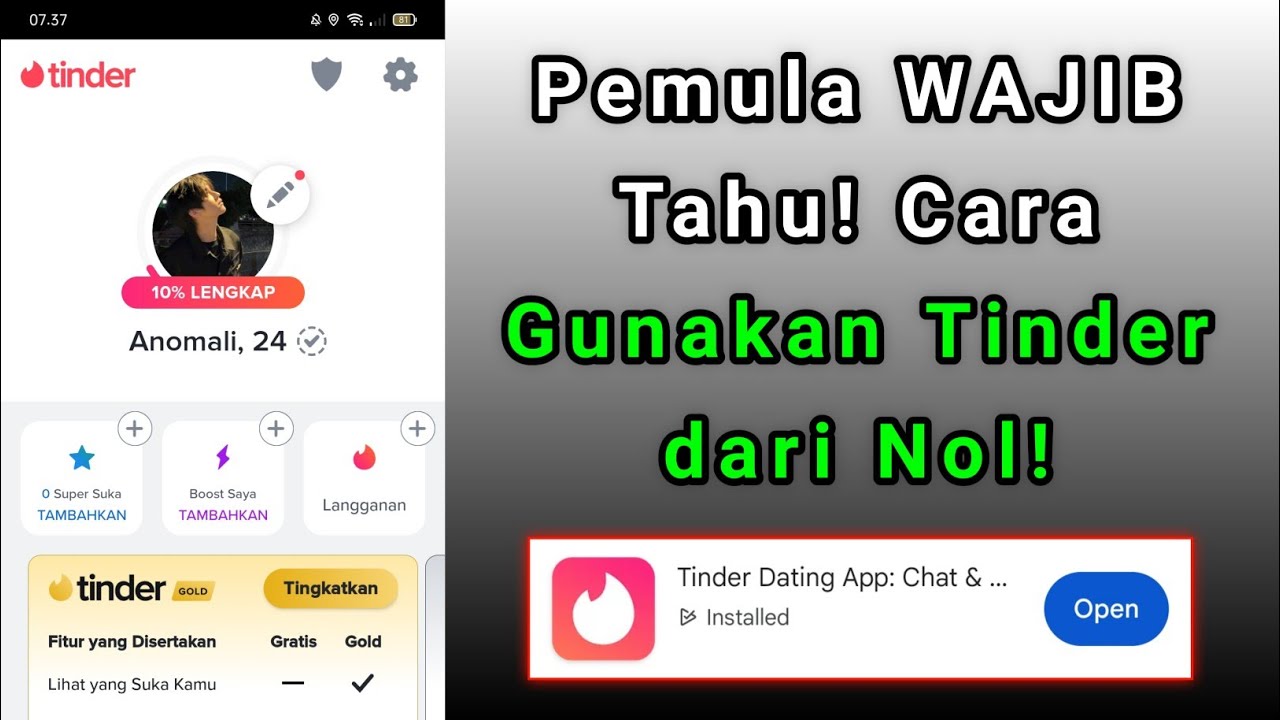 Cara Main Tinder ~ Cara Bermain Tinder Pemula - YouTube