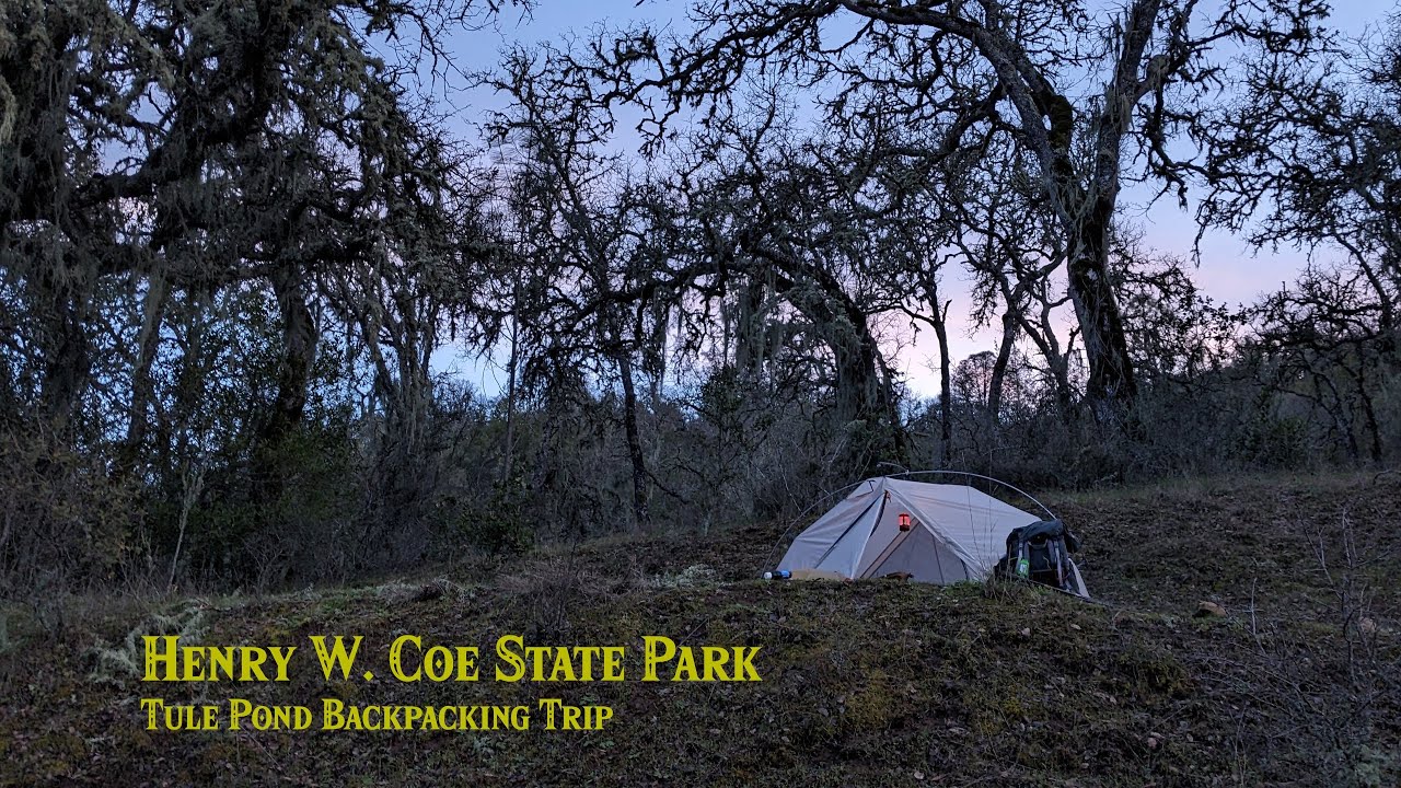 Henry W. Coe State Park Tule Pond Winter Overnight Backpacking Trip ...