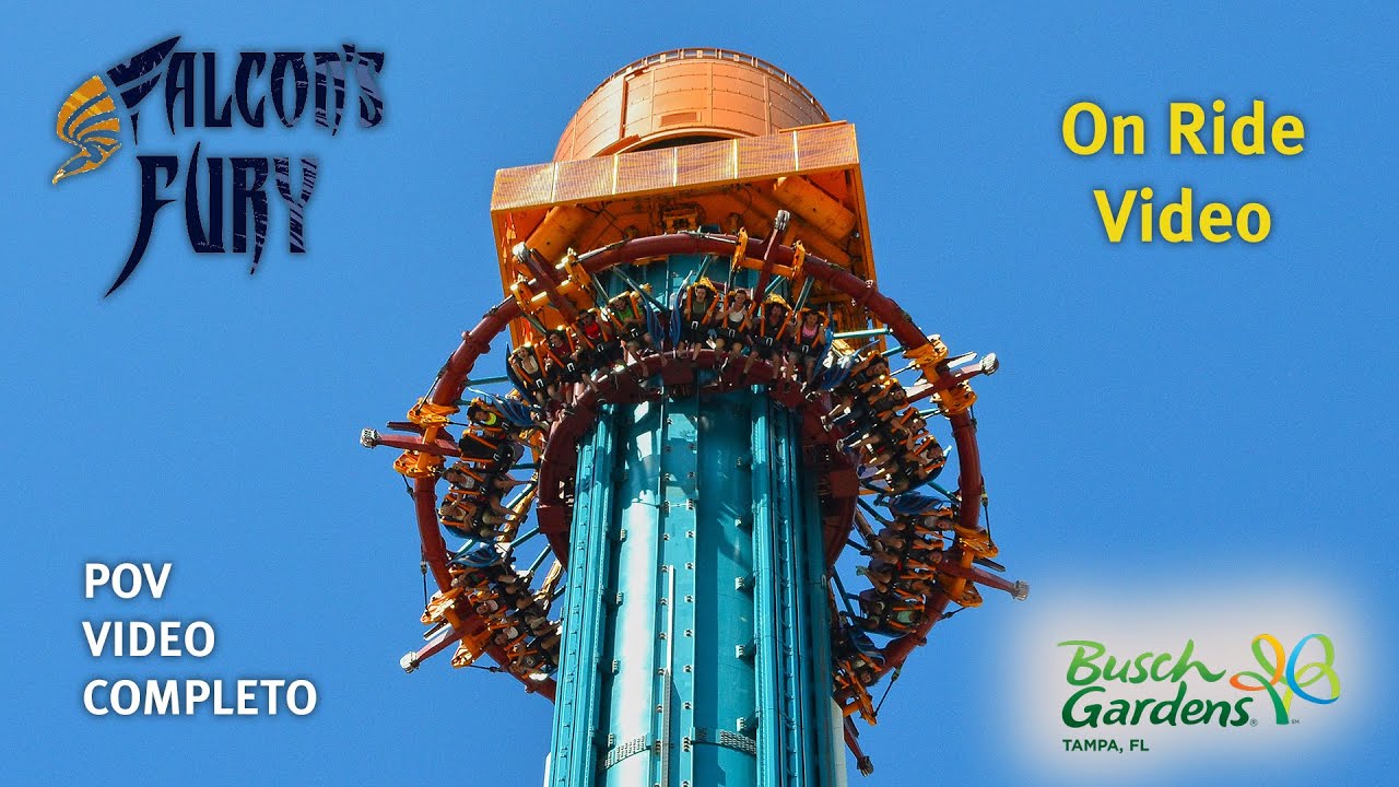 Lo más extremo de Bush Gardens? 🦅 Falcon´s Fury 🤪 - YouTube