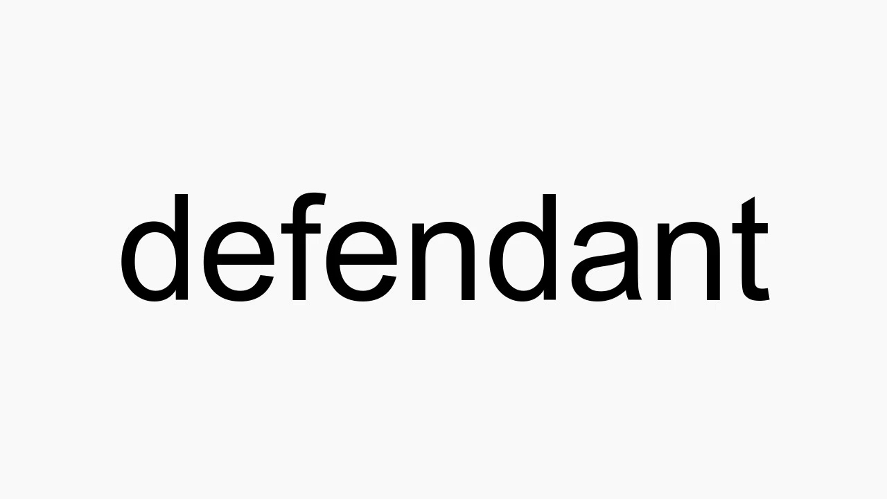 How to pronounce defendant - YouTube