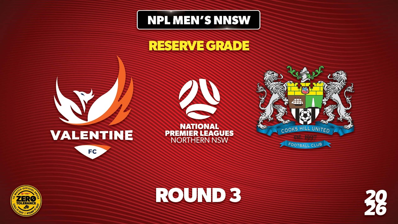 NPL Men's NNSW Reserve Grade Round 3 - Valentine FC v Cooks Hill United ...
