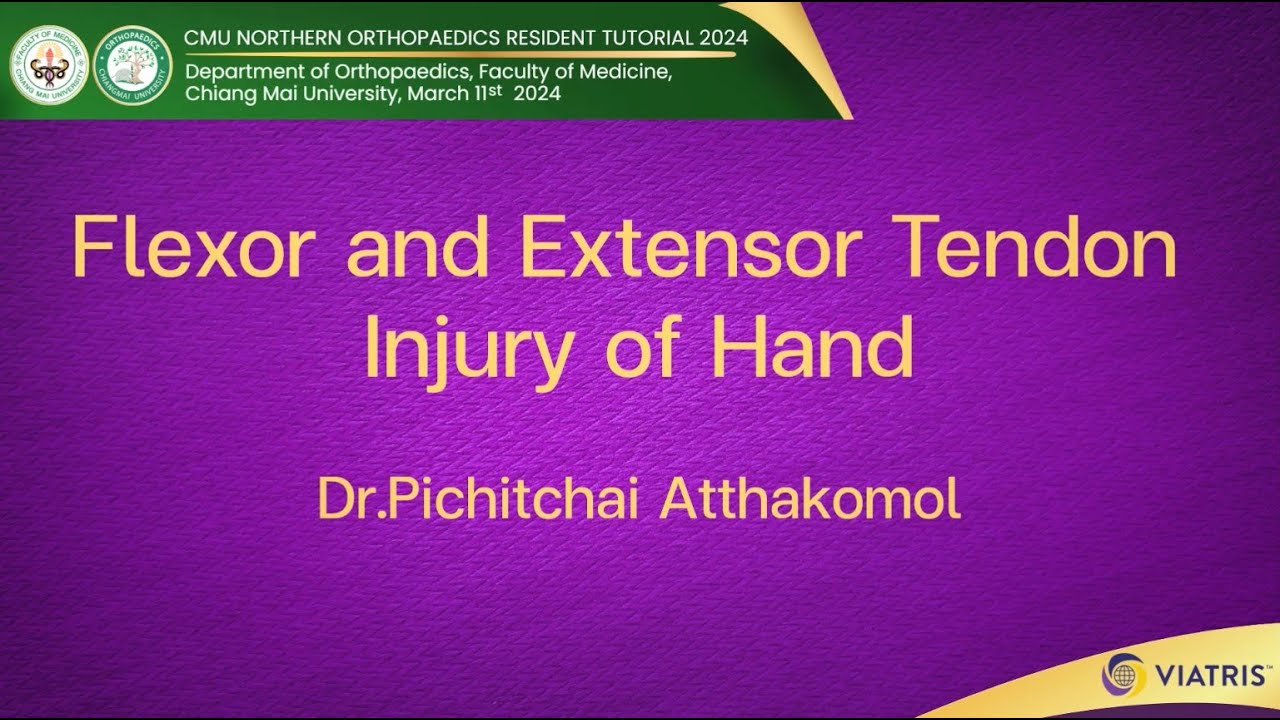 Flexor and Extensor Tendon Injury of Hand - YouTube