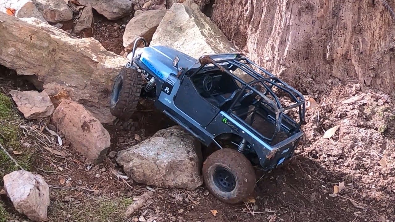 Backyard RC Crawling Course - Dark Hollow is Back !!! Axial scx10iii CJ ...