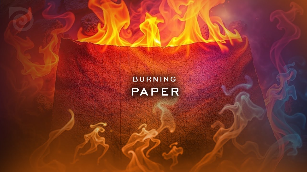 BURNING PAPER ~ one hour of relaxing soothing sounds for sleep and ...