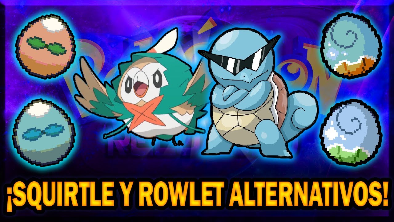 ¡Cómo CONSEGUIR a SQUIRTLE y ROWLET alternativos en Pokémon Reloaded ...