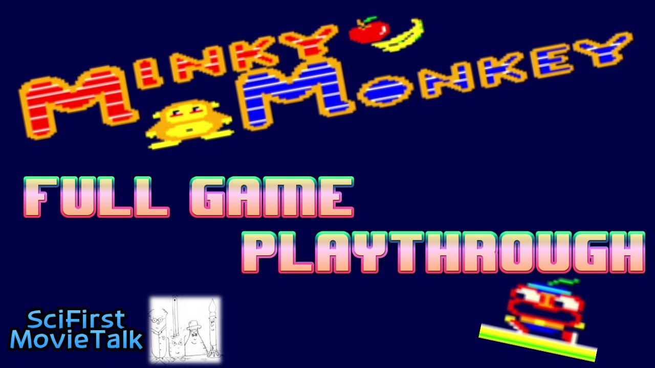 Minkey Monkey Arcade Game - Full Game All Levels Playthrough - Evercade ...