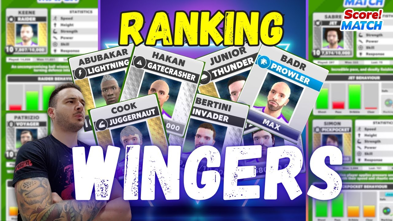 Ranking ALL Wingers 🦅 Score! Match [Full Winger Analysis, Stats ...