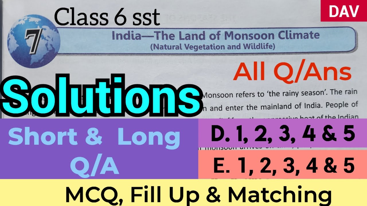 DAV Class 6 Sst Chapter 7 Questions Answers YouTube dav-class-6-sst-chapter-7-questions-answers-youtube