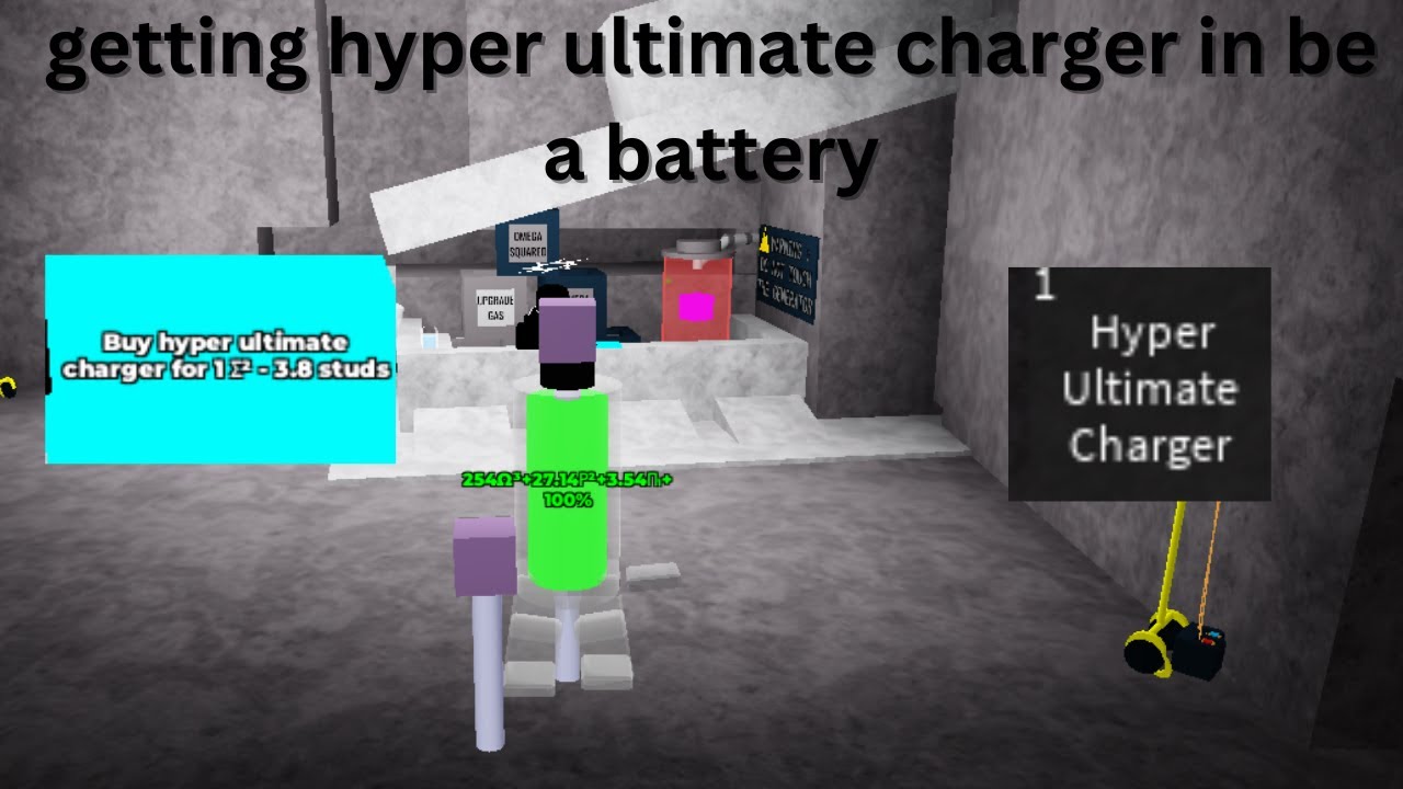 getting hyper ultimate charger in be a battery - YouTube