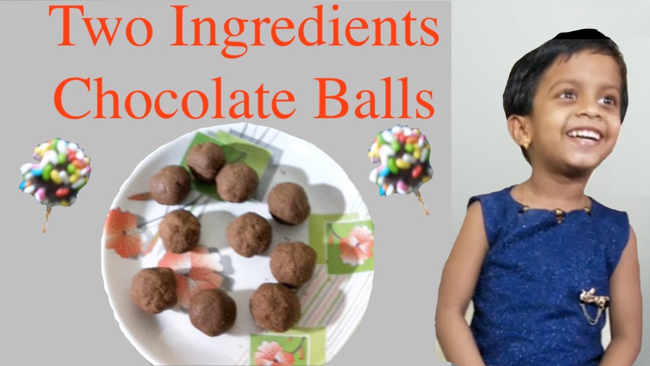 2 Ingredients Chocolate Balls by Eudoxia | Fireless cooking | Kids ...
