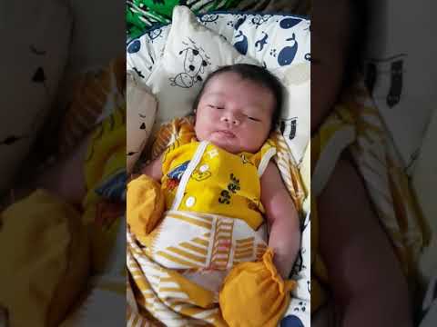 baby icha feel slept and happiness 🥰😂