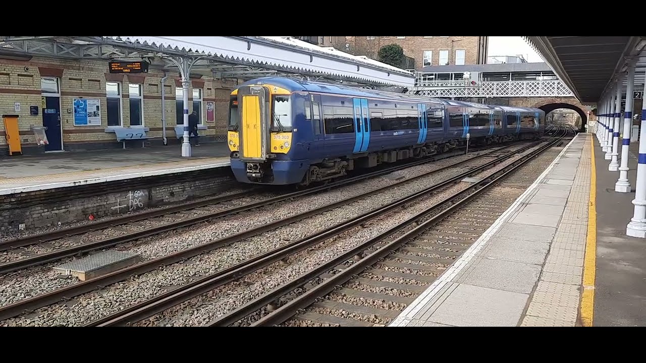 21 February 2025 Southeastern 375 303 Maidstone West Railway Station 3 ...