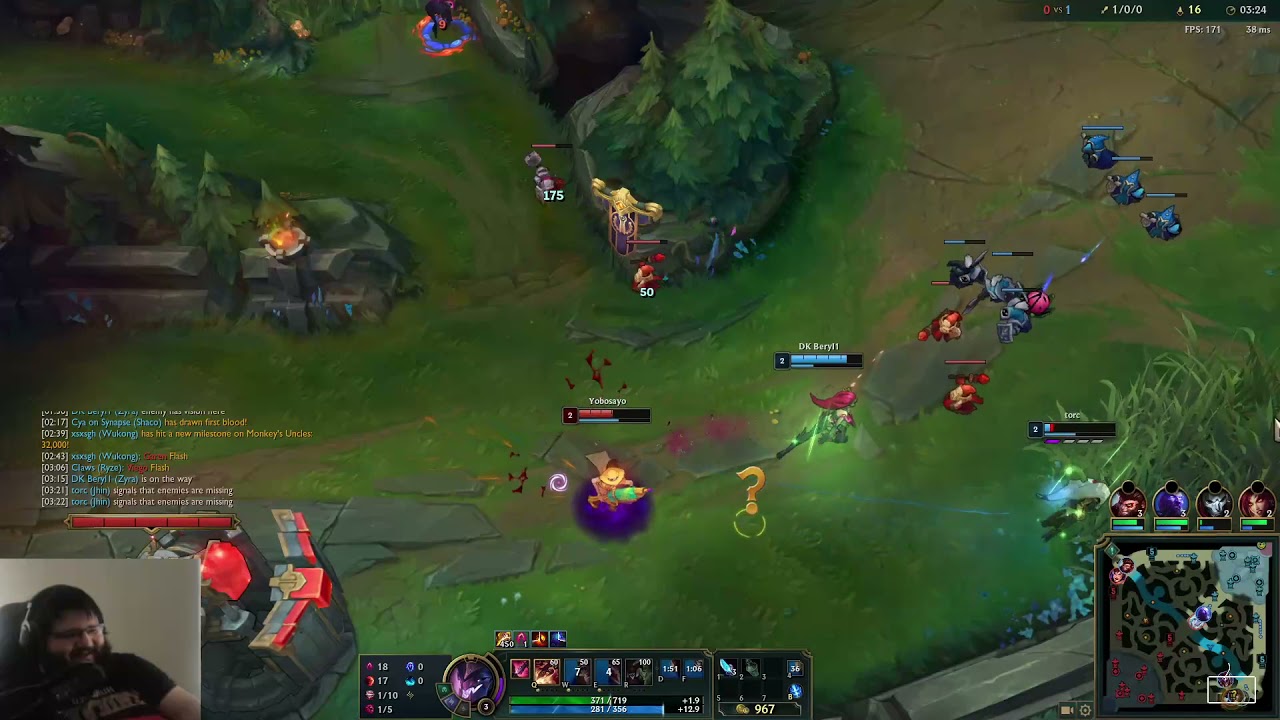 Pinkward finally mastered Shaco's laugh - YouTube