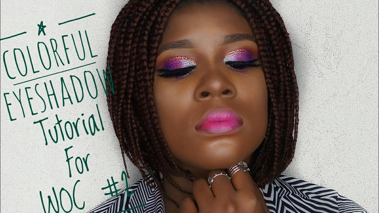 Colorful Eyeshadow Makeup Tutorial for Women of Colour #2 - YouTube