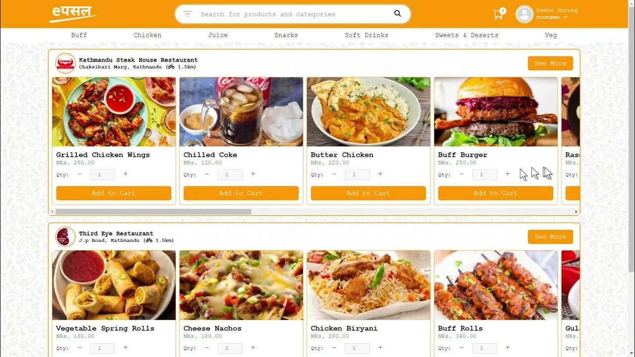 Epasale (Food Order System) Web App Demo | PHP MySQL Project DEMO - YouTube