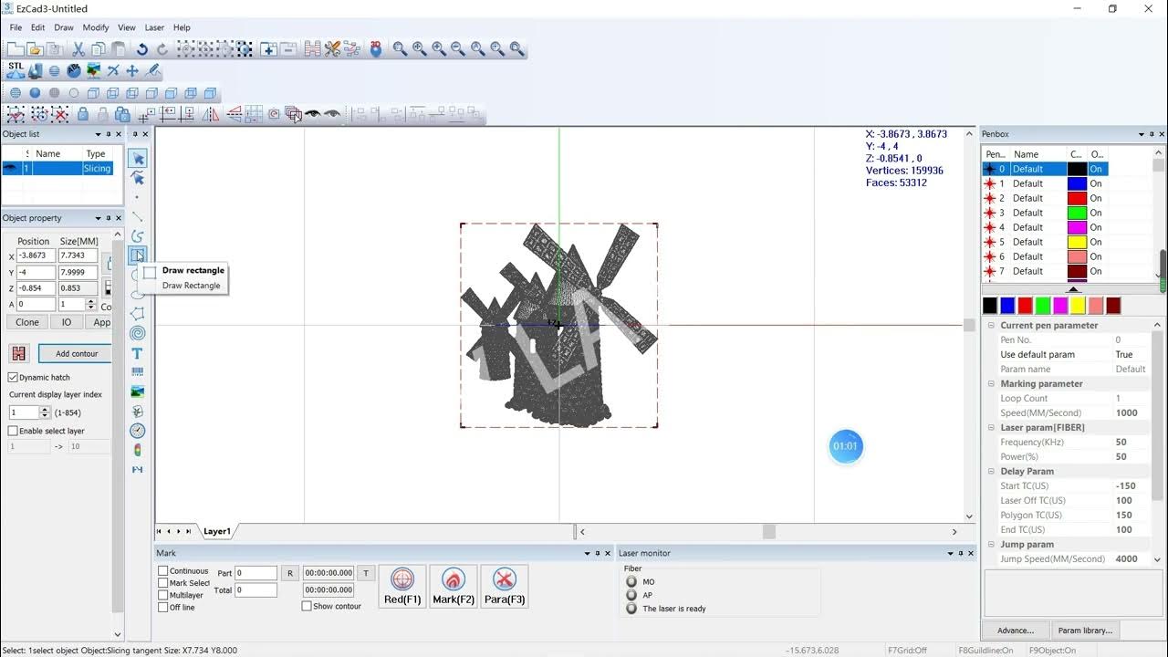 2.5D 3D STL file slicing process - YouTube