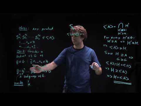 Group Theory, lecture 2.3: Generators - YouTube