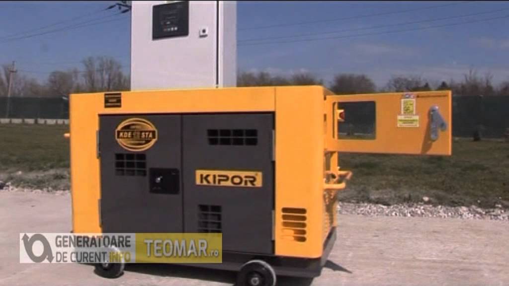 Generator Kipor KDE 12 STA - YouTube
