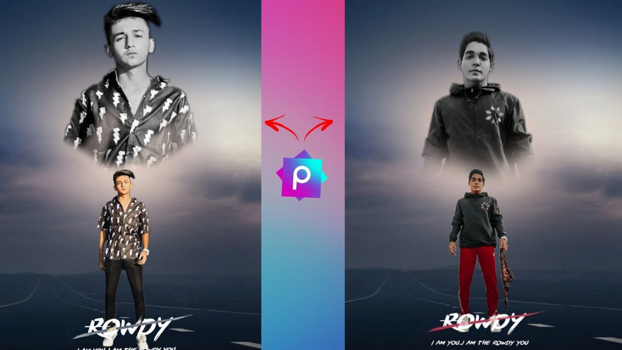 Dual photo editing| easy trick | PicsArt photo editing | Photo editing ...