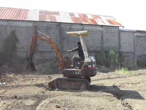 Backhoe Komatsu PC10-5 - YouTube
