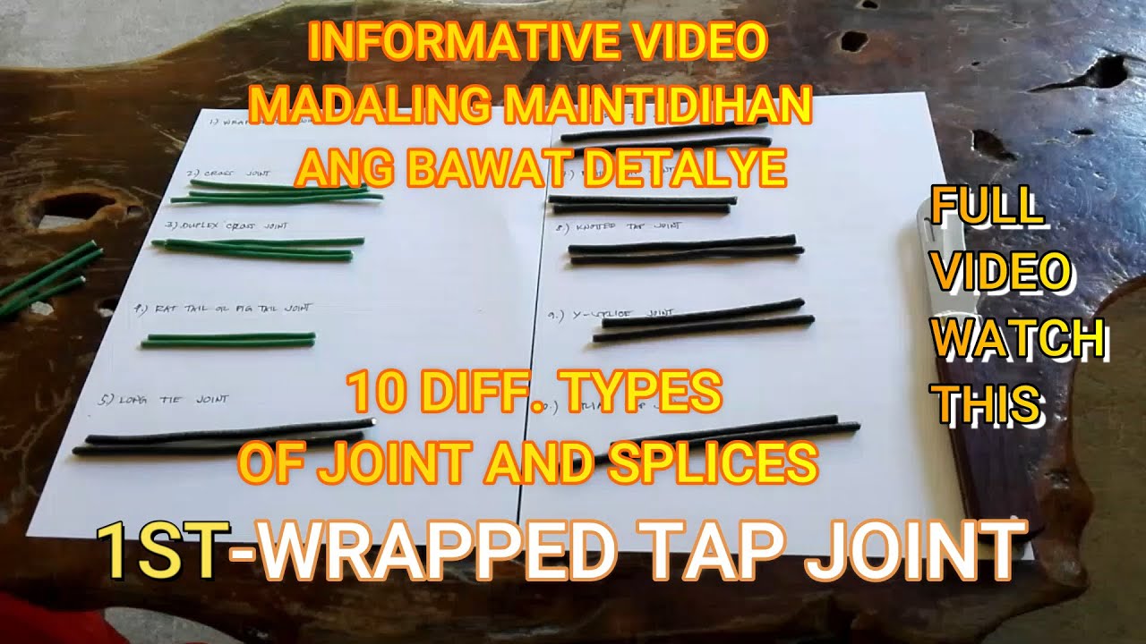 Different Types Of Joint And Splices Of Wires YouTube different-types-of-joint-and-splices-of-wires-youtube