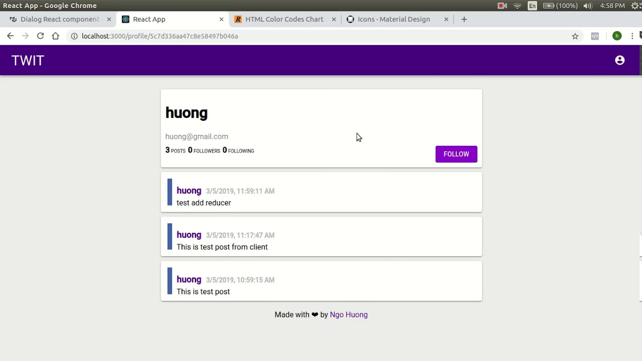 Fullstack Twitter Clone with Nodejs, Express, MongoDB, React - Part 22 - YouTube