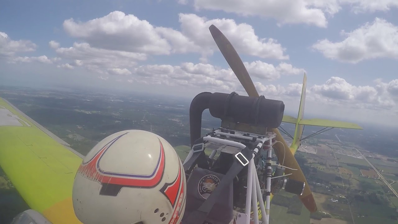 Rotax 503 SISC 60x28 prop on Cumulus motorglider - YouTube