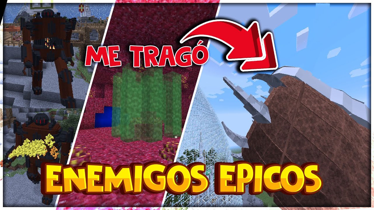 ESTE MOD ME ENFRENTÓ A JEFES INCREIBLES EN MINECRAFT | Modular Bosses ...
