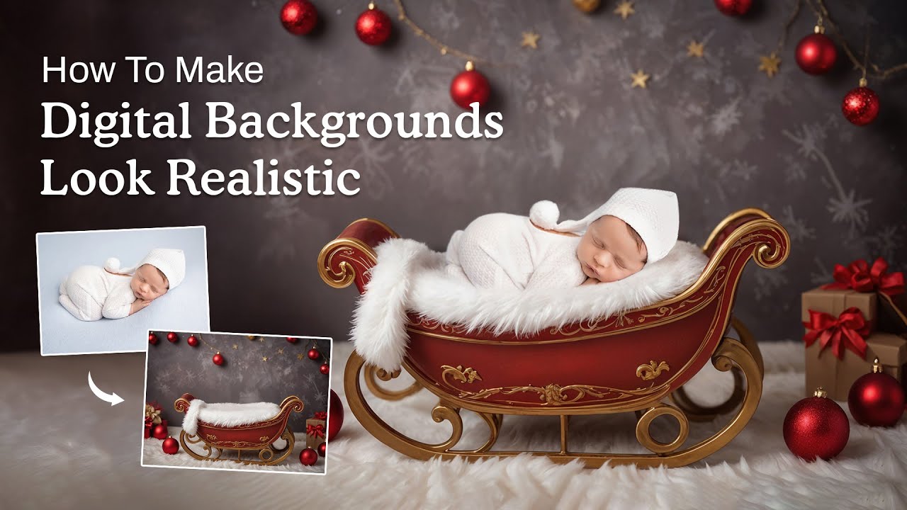 How to Make Digital Backgrounds Look Realistic - With sound - YouTube