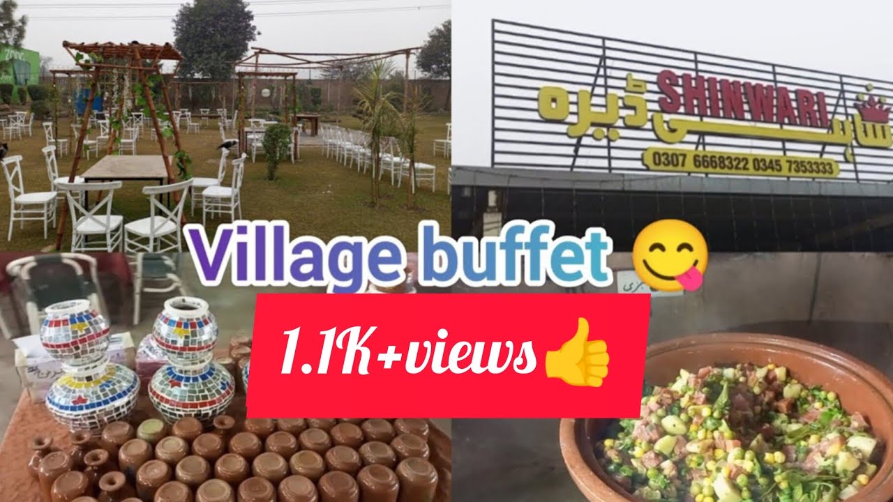 Best village buffet in multan | shahi shinwari dera | village style ...