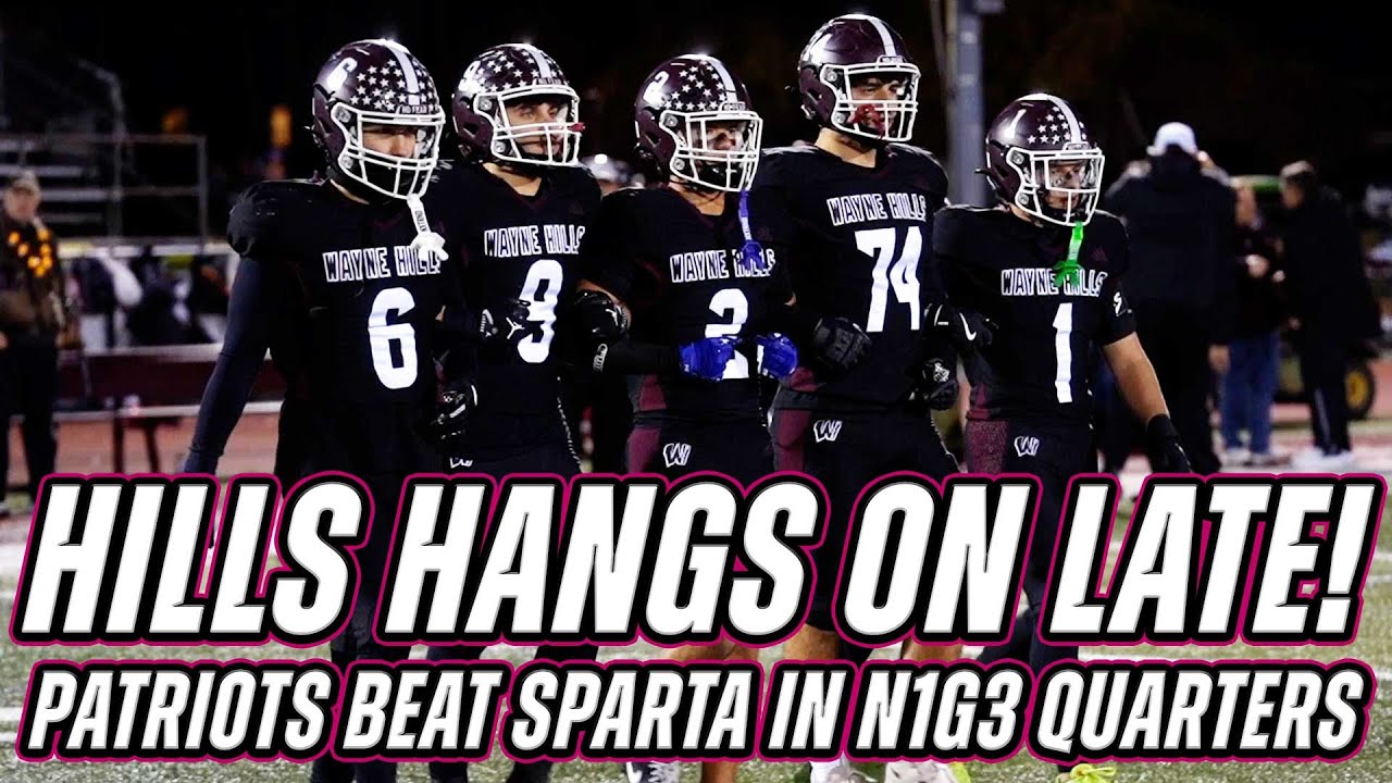 Wayne Hills 21 Sparta 20 | N1G3 Quarterfinal | Hills Hangs on LATE ...