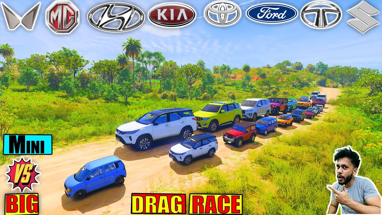 GTA 5 Mini Cars Vs Big Cars Off-Road Drag Race GTA 5 - YouTube