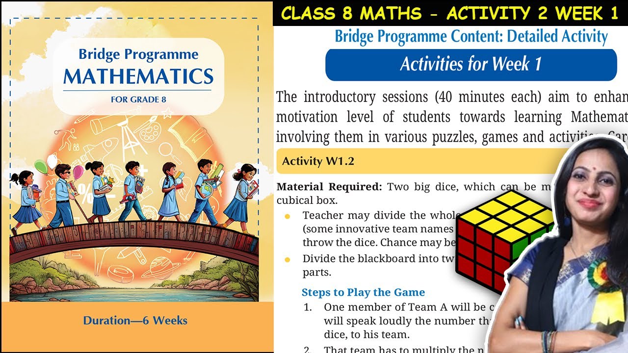 Class 8 Maths Bridge Program Course | Activity W 1.2 for Week 1 | 8th ...