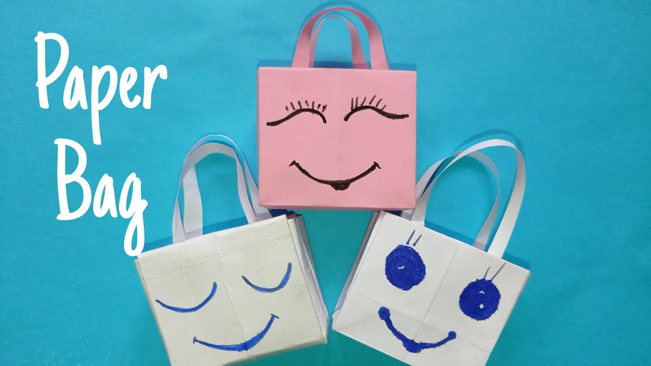 how to make paper bag|origami|best diy creative craft ideas|school kids ...
