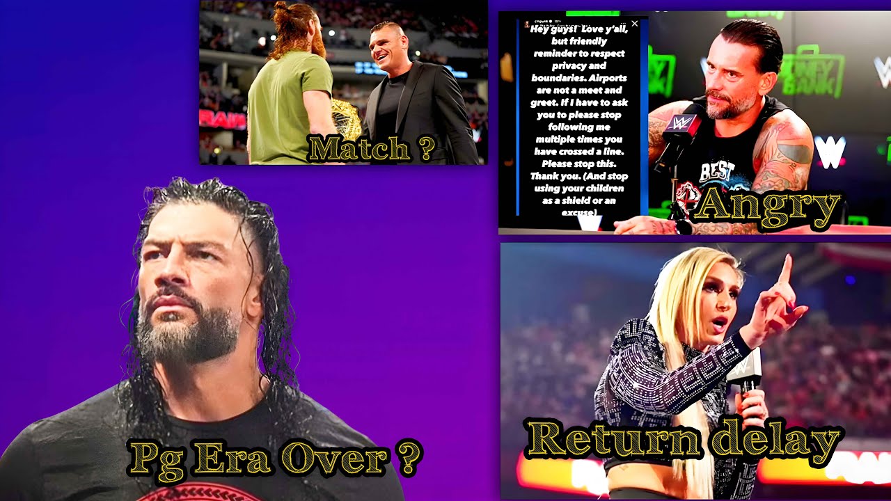 Pg Era Over in WWE? After Netflix Raw|CM punk 😡 Angry|Charlotte flair ...